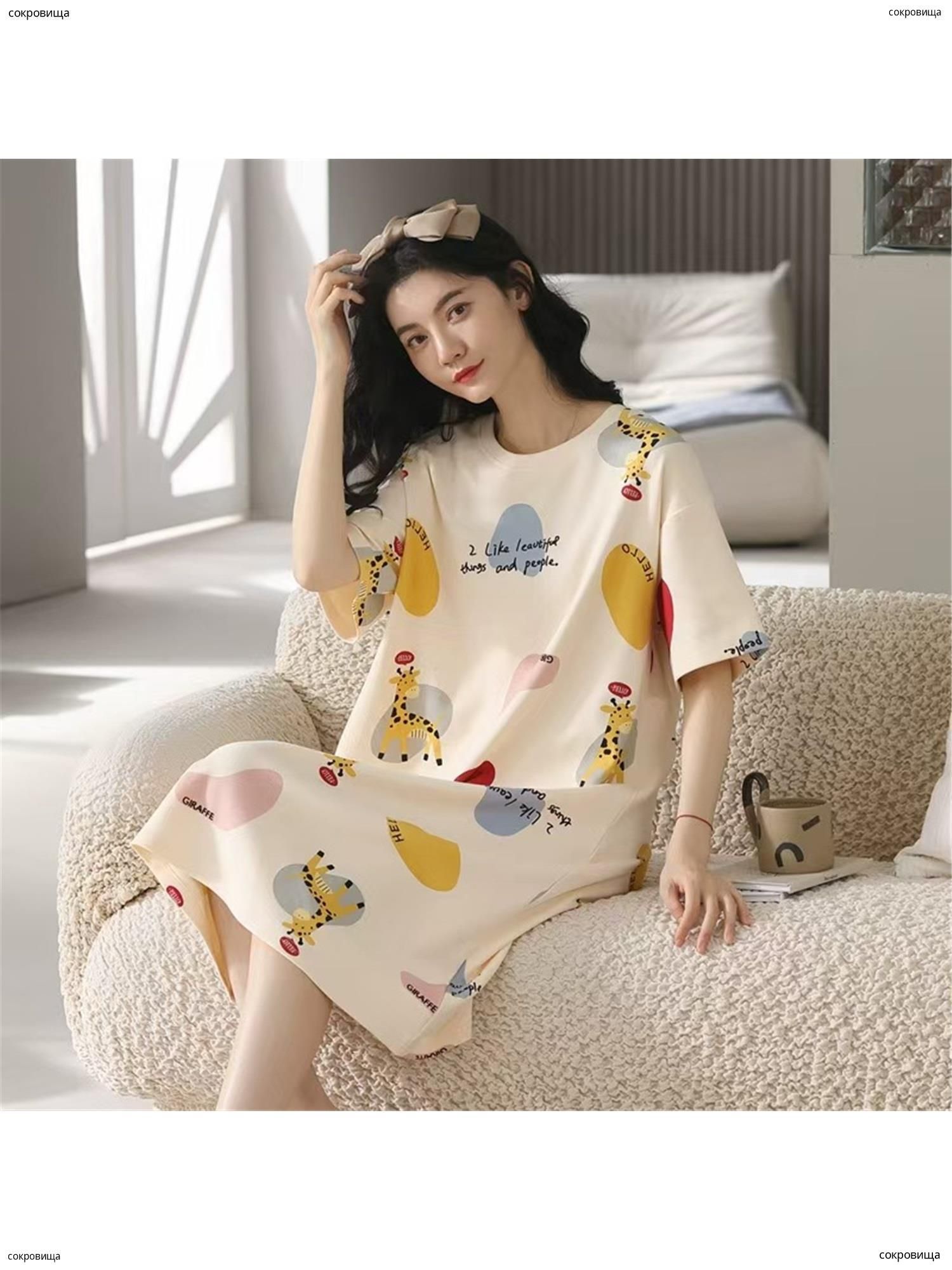 Пижама Женский Uniqlo ночная рубашка Политекс, Полимерный материал ...