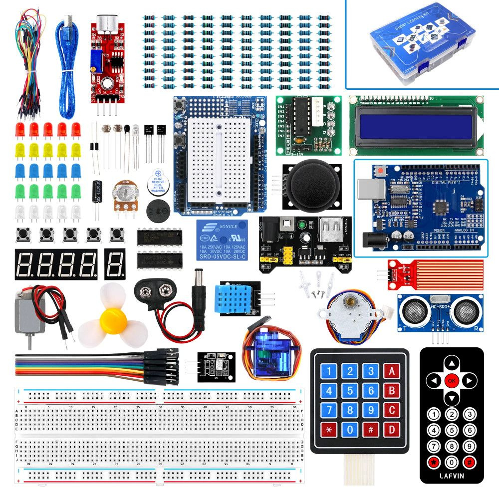 Стартовый набор Lafvin Super Starter Kit набор для обучения Arduino
