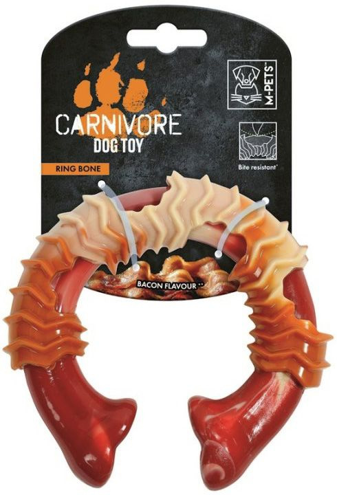 M-Pets Игрушка Carnivore Ring Bone кость для собак, круглая, вкус ...