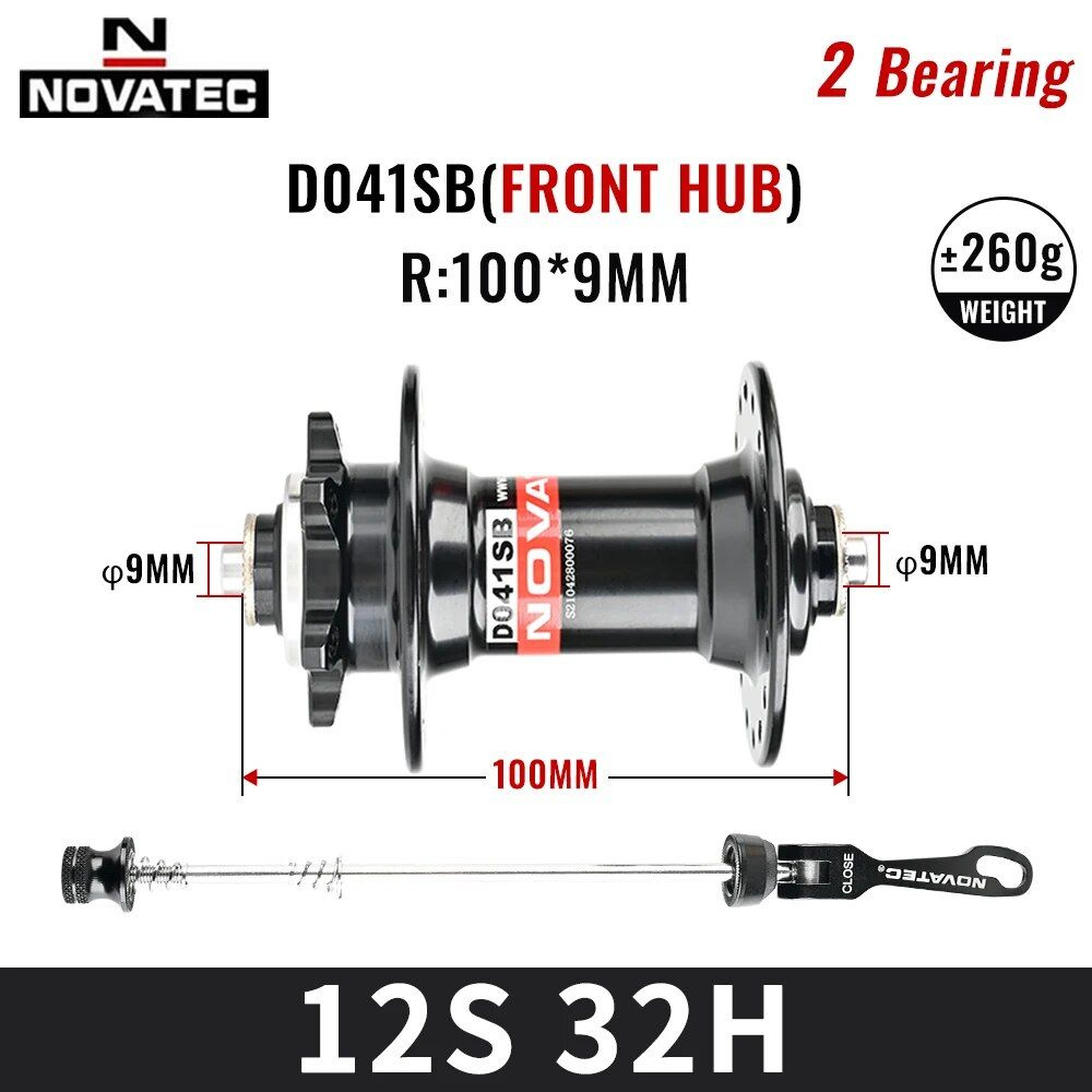 Novatec Велосипедные ступицы D041 / D442SB CR-MO Стальная втулка ...