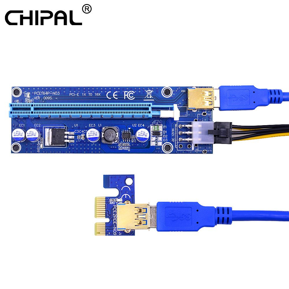 Pci E райзер для видеокарты Chipal Ver009s 009s Riser Pcie удлинитель