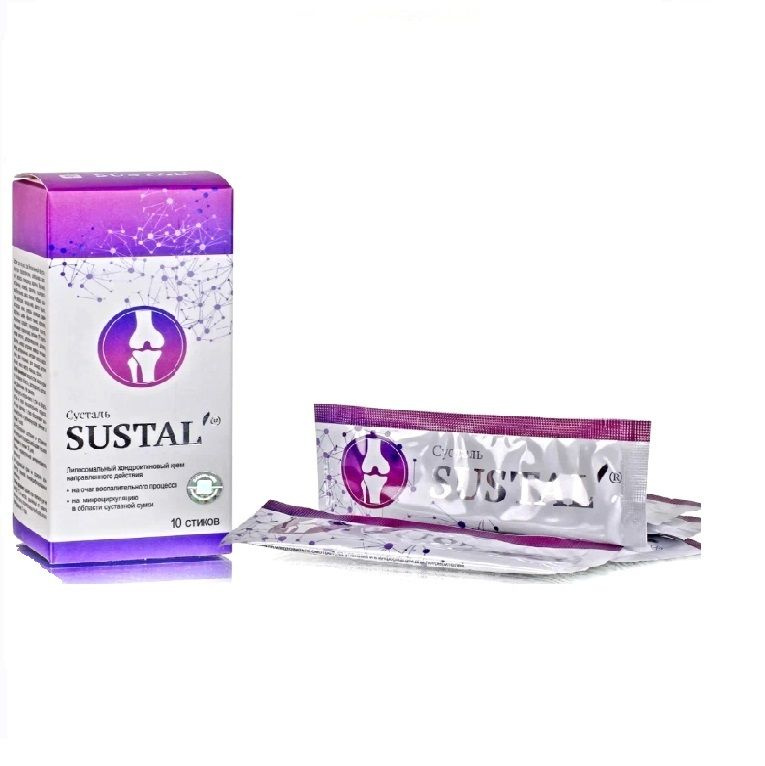 Sustal, крем для суставов в стиках, 10 стиков, 1 штука - купить с доставкой по выгодным ценам в ...