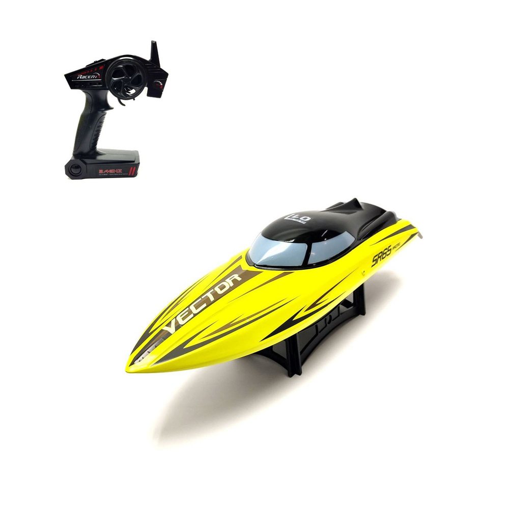 Радиоуправляемый катер Volantex RC Vector SR65 2.4G RTR 2.4G, желтый ...