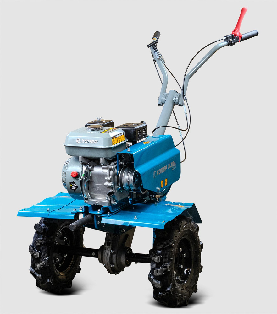 Мотоблок бензиновый ременной Хопер 900 ULTRA PRO с блокировкой на руле ...