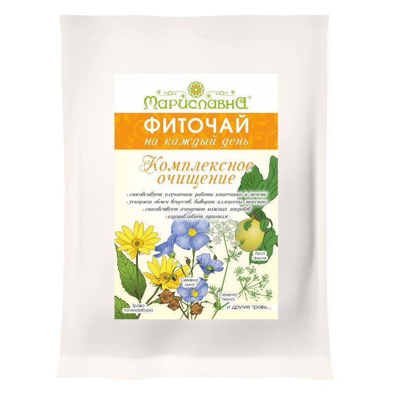 Фиточай Комплексное очищение Мариславна, россыпь 100 гр - купить с ...