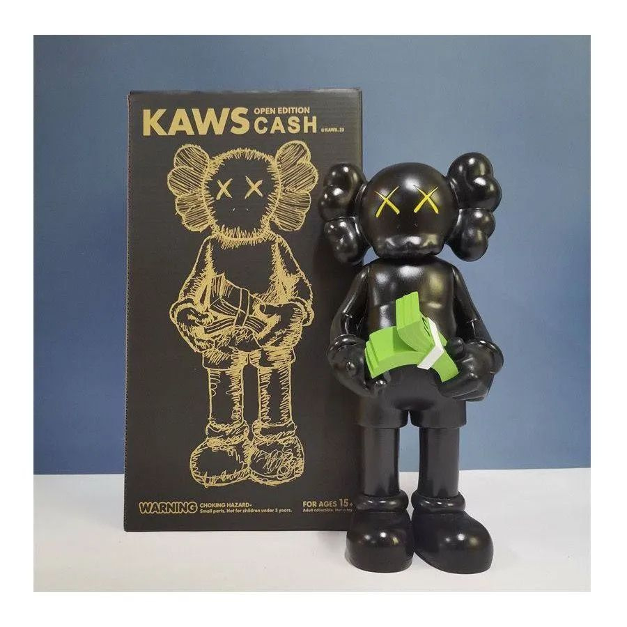 Фигурка коллекционная KAWS CASH 30 см черная - купить с доставкой по ...