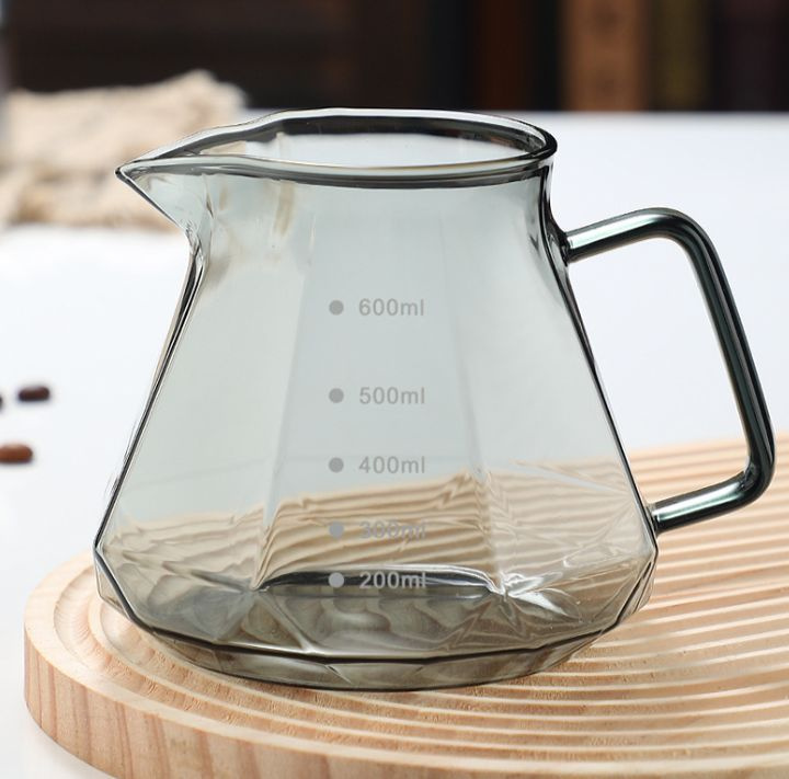 Турка стеклянная, DAENERO, из жаропрочного стекла, мерный стакан ...