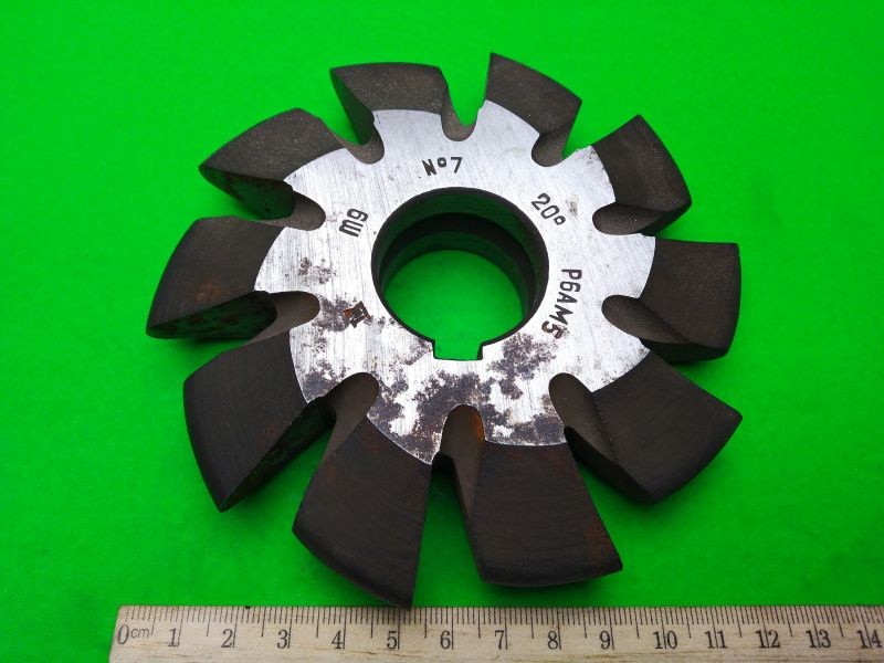 Фреза дисковая зуборезная модульная М9,0 №7 20 Р6АМ5 купить по низкой ...