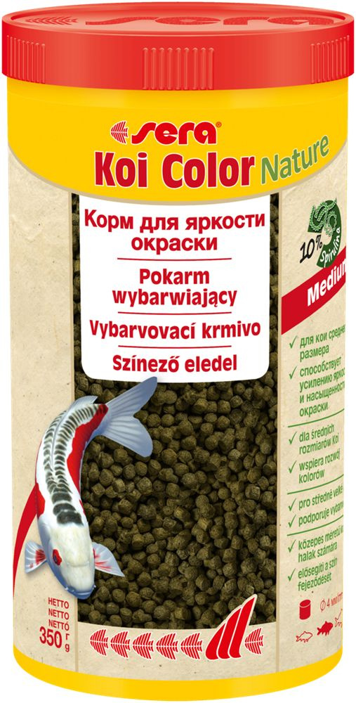 Корм для прудовых рыб Sera Koi Color Medium для яркости окраса карпов ...