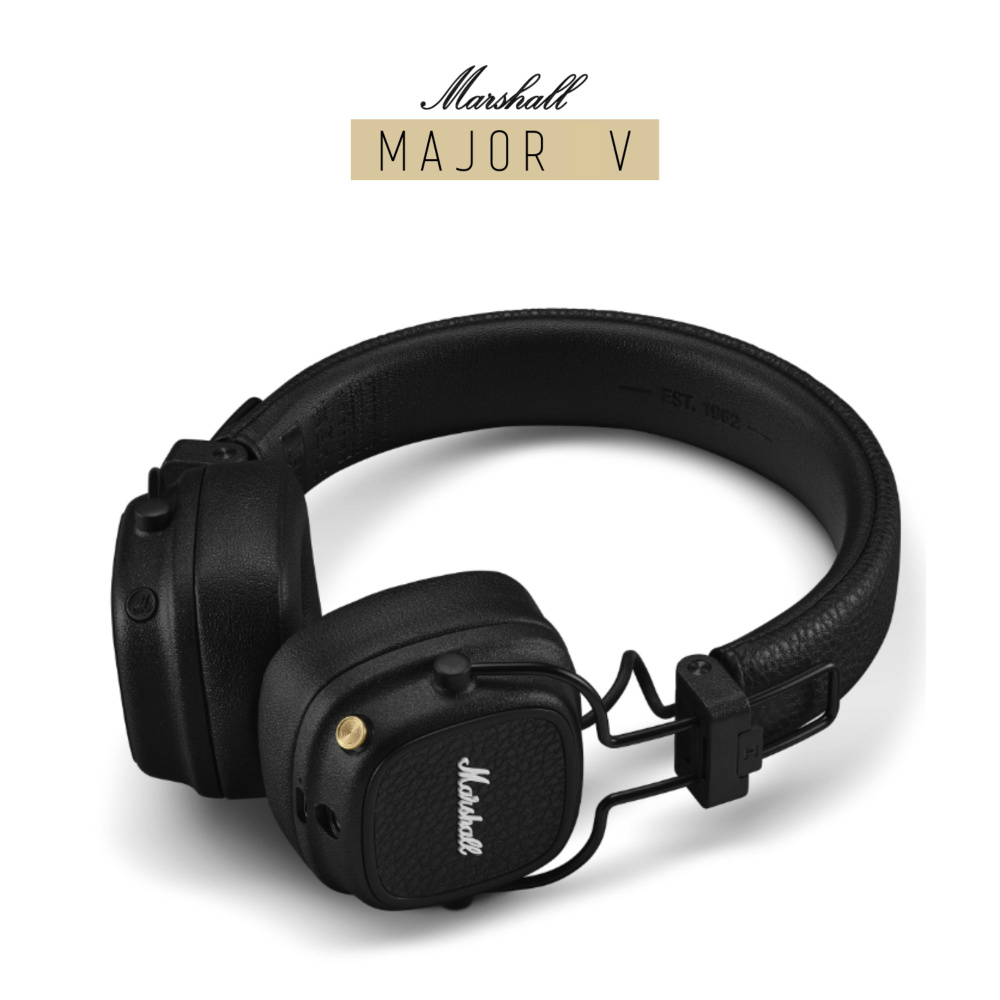 Наушники Marshall Major V Black купить на OZON по низкой цене (1796790391)