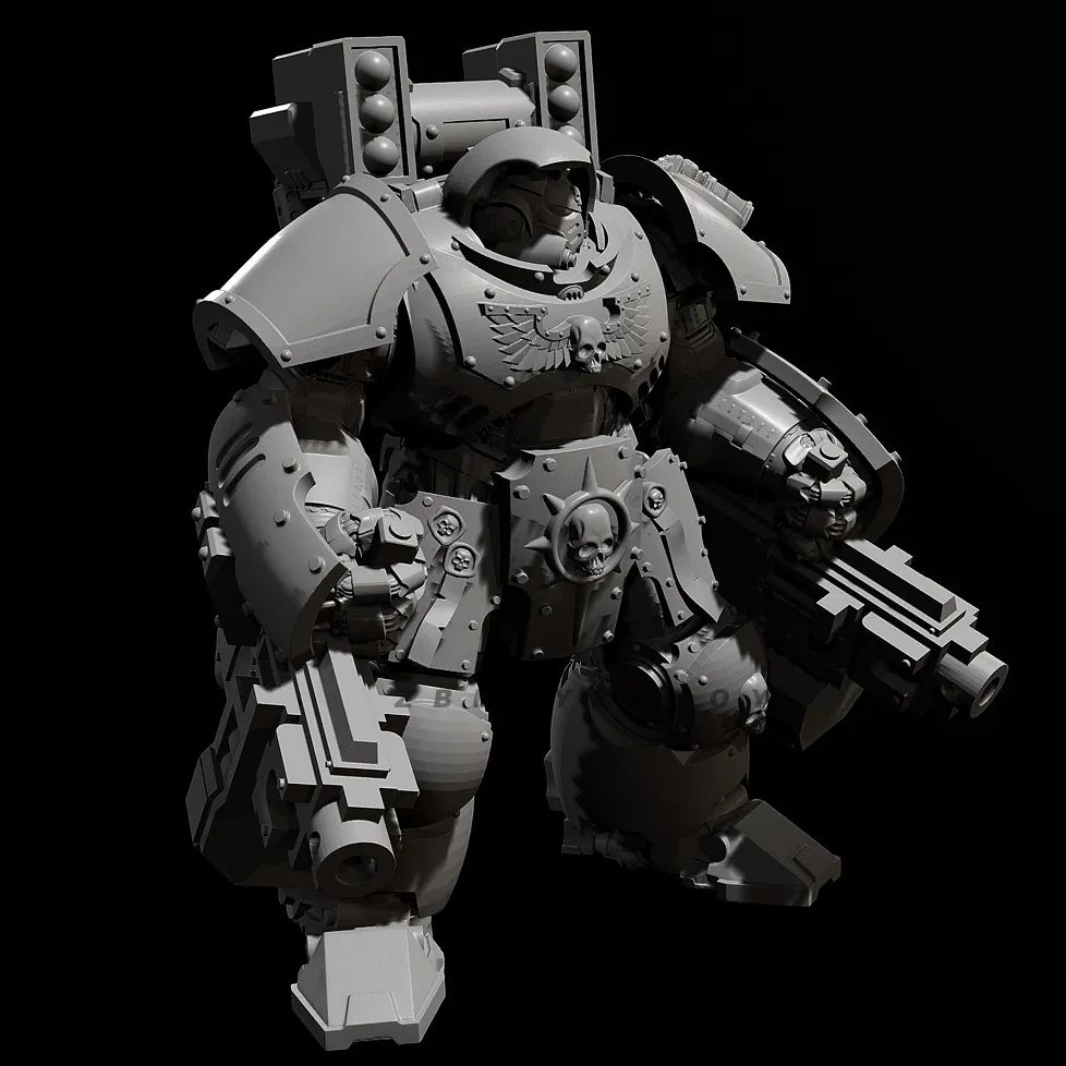 Warhammer 40k Imperial Adeptus Custodes Dreadnought 38/50/75 мм белая ...