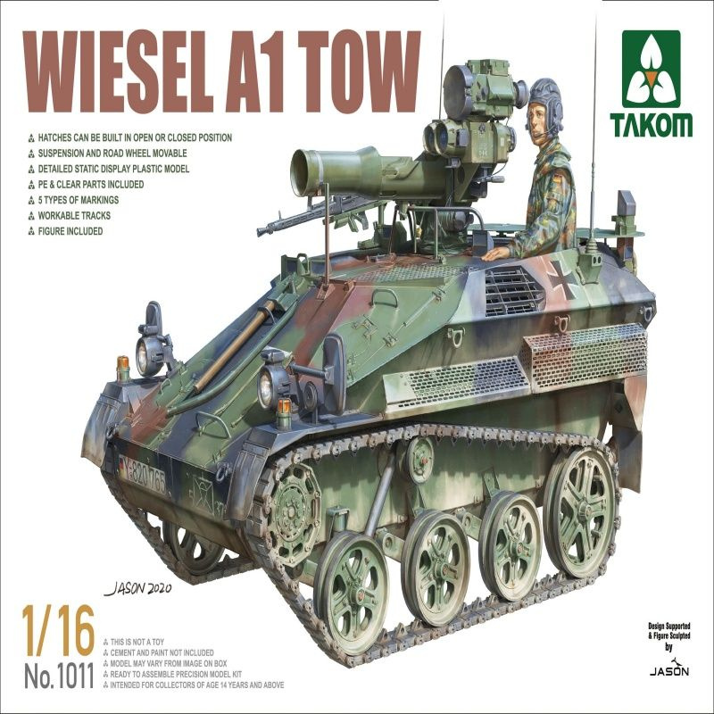 TAKOM 1011 1/16 wiesel a1 tow Модель танка - купить с доставкой по ...
