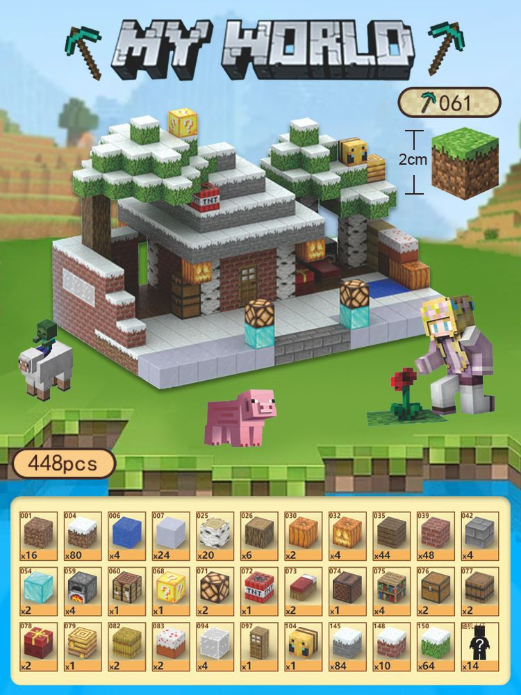 Магнитный Конструктор Майнкрафт набор детали фигурок Игрушка Minecraft ...