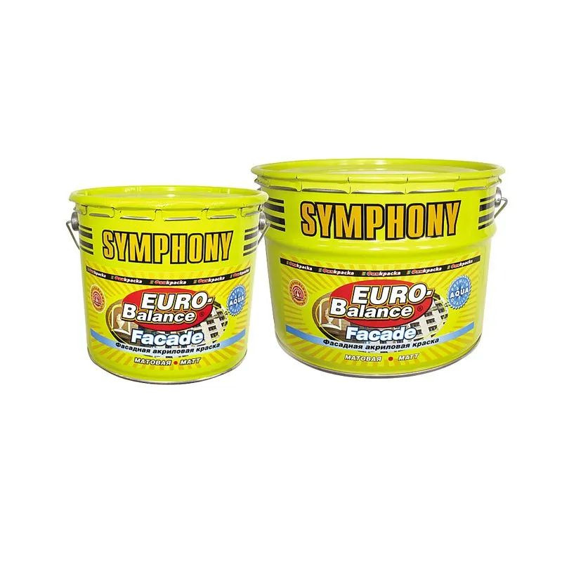 Краска Symphony в/э SYMPHONY Euro-Balance Fasade Aqua LAP 4,2кг ...