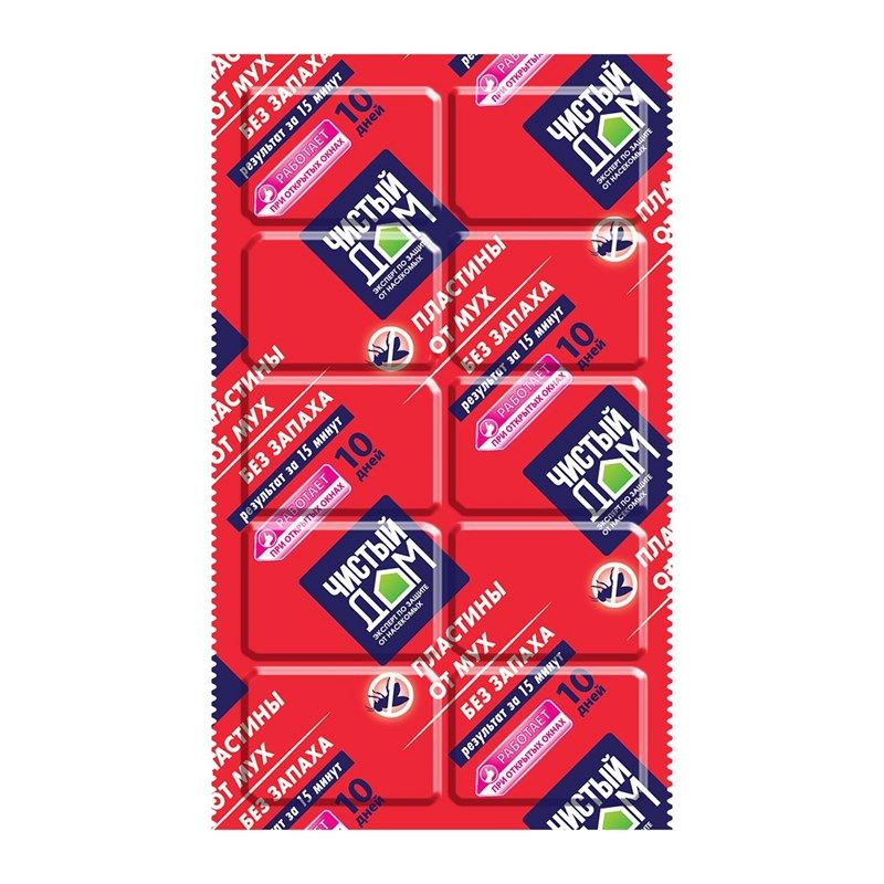 Пластины для фумигатора Чистый Дом от мух и комаров без запаха 10шт ...