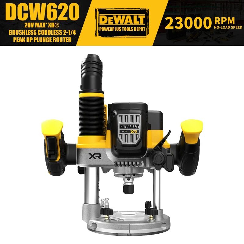 DEWALT DCW620 Бесщеточный аккумуляторный погружной фрезер 2-1/4 пиковой ...