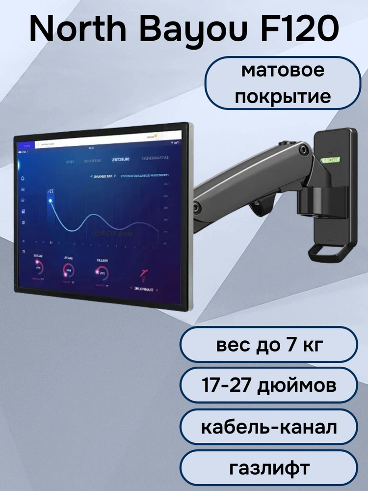 Настенный кронштейн NB North Bayou F120 для монитора/телевизора 17-27 ...