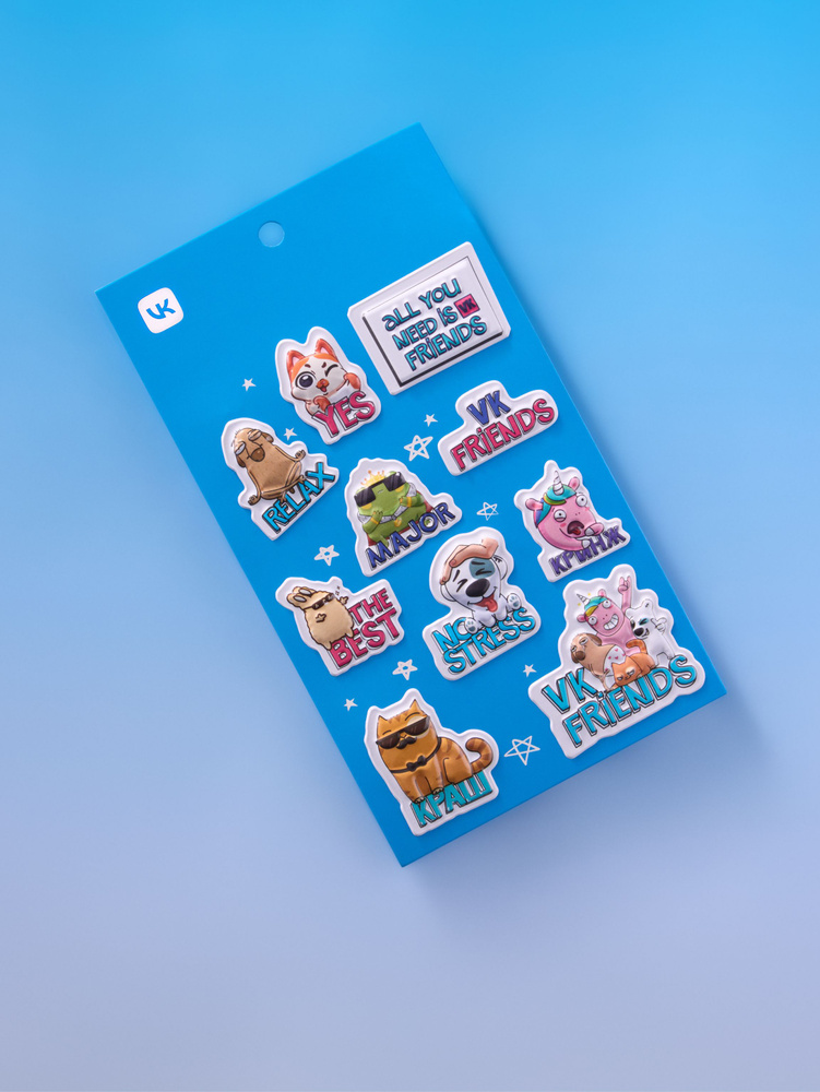 Стикерпак VK 3D VK Friends купить на OZON по низкой цене (1775029414)
