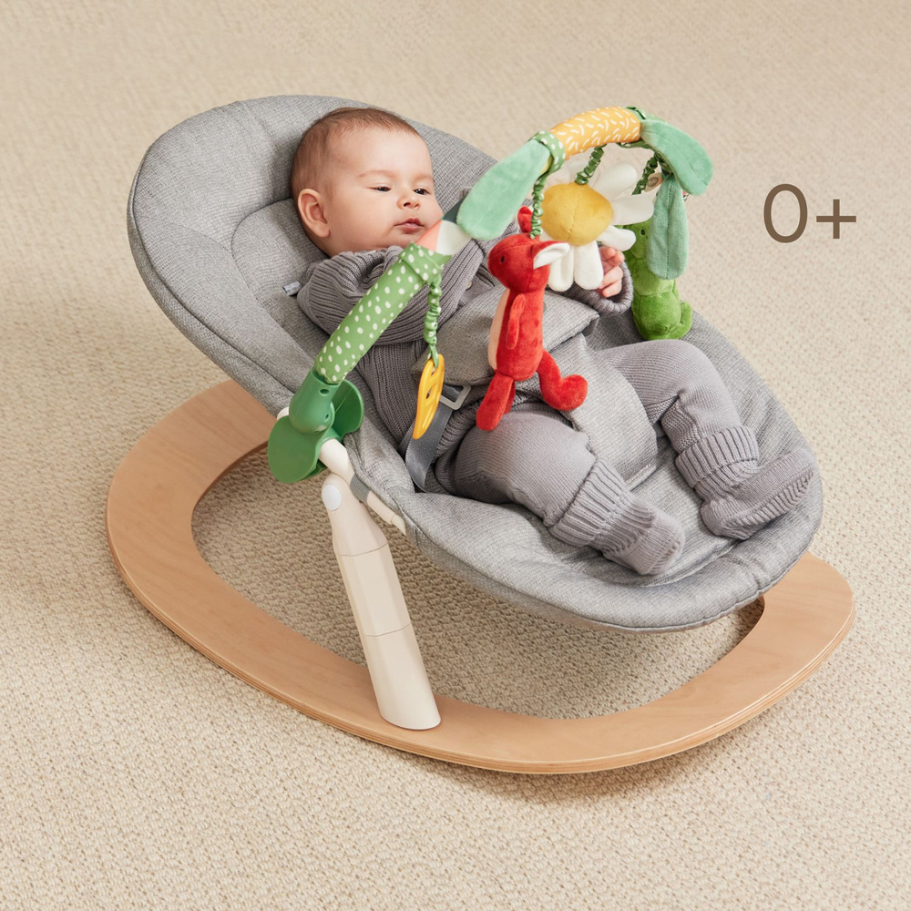 91041, Шезлонг для новорожденных от 0 Happy Baby Hammy, кресло шезлонг ...