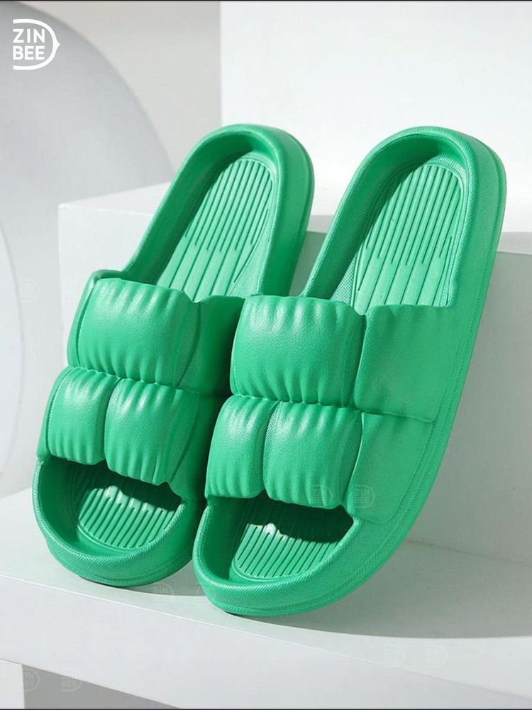 Тапочки Женский, Мужской ZinBee, размер 37, 38 зеленый На любой сезон купить c доставкой на OZON ...