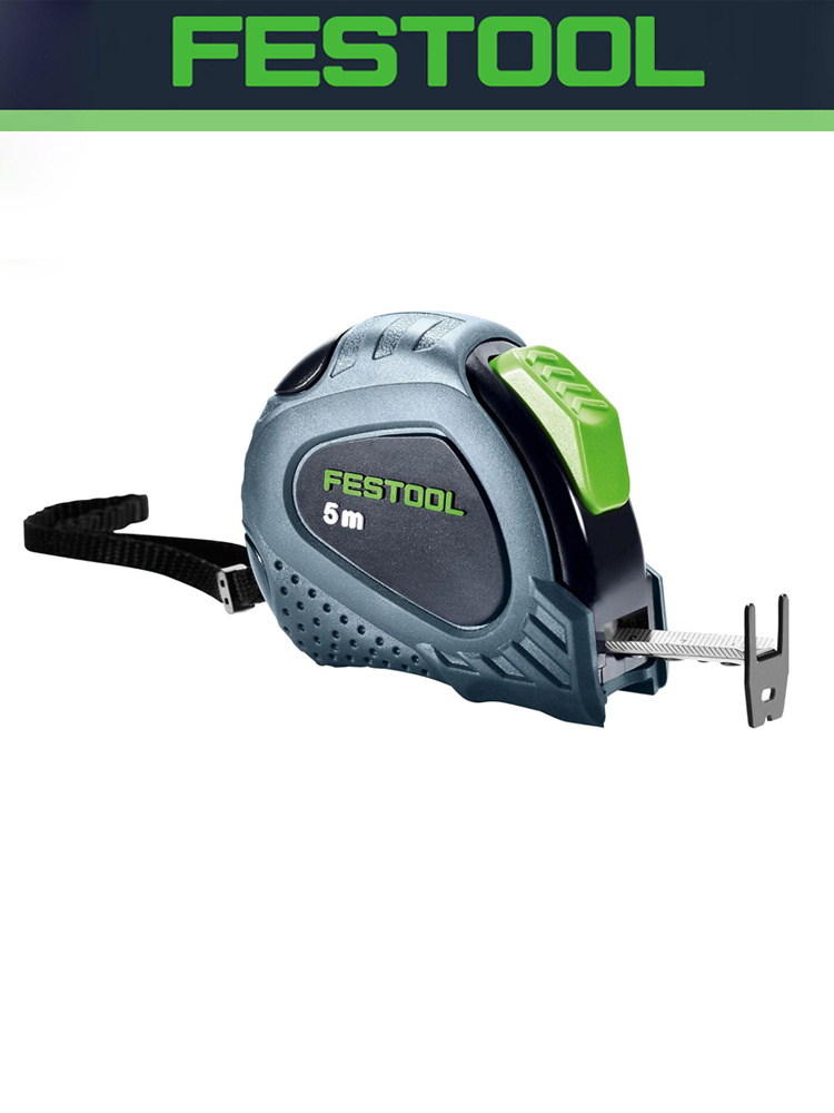 FESTOOL 205182 Рулетка MB 5 м с зажимом для ремня, прорезиненный ...