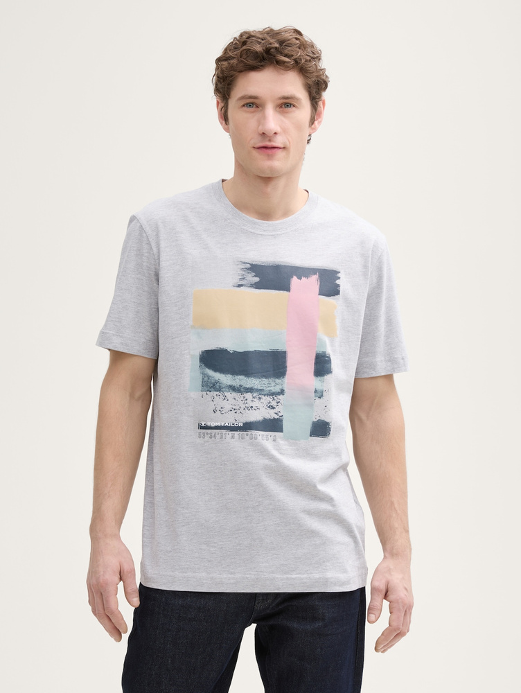 Футболка Мужской Tom Tailor серый, размер 50 Бангладеш купить c доставкой на OZON по низкой цене ...