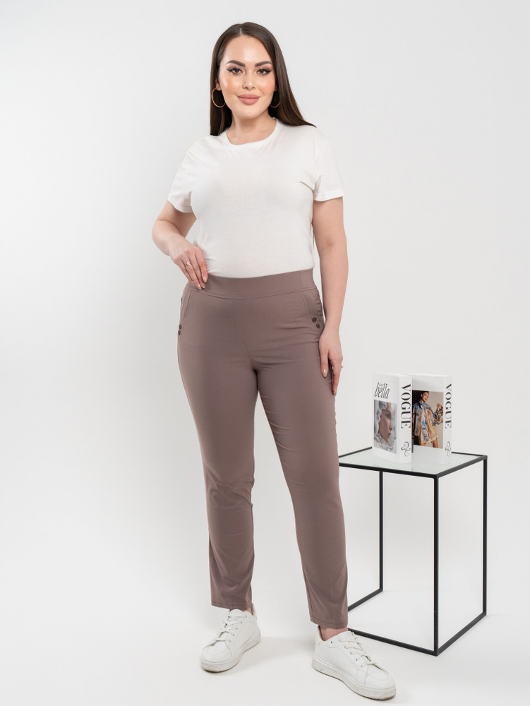 Брюки Женский CT moda капучино, размер 58 Без застежки Лето Киргизия купить c доставкой на OZON ...