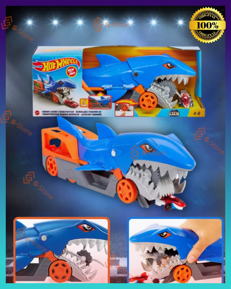 Hot Wheels Игрушечный трек Грузовик Голодная акула GVG36 купить на OZON ...