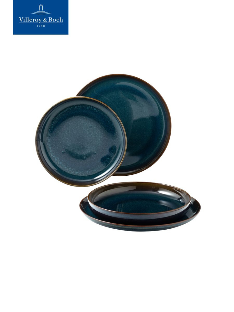 Набор посуды из 4-х тарелок, Crafted Denim, like. by Villeroy & Boch, Премиум-Фарфор купить на ...