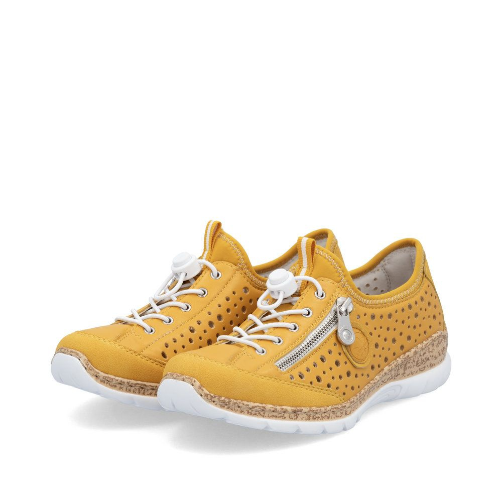 Кроссовки Женский Rieker Искусственная кожа, Текстиль Туризм, размер 38 G Лето Шнурки Швейцария ...