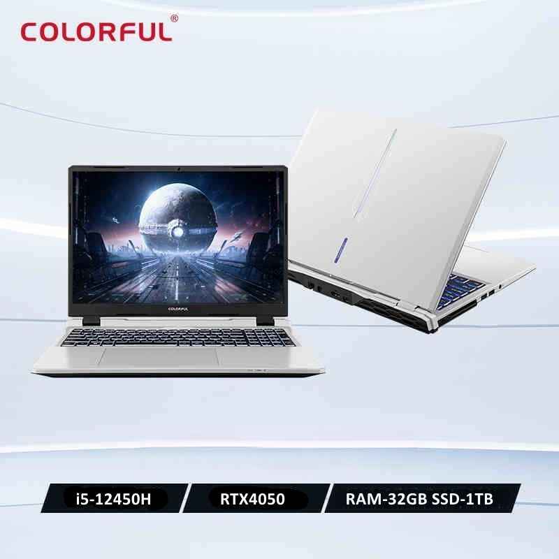 Игровой ноутбук Colorful, 15.6, Colorful-P15, Intel Core i5-12450H, 32 ...
