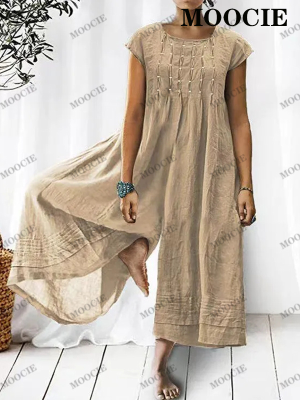 Полукомбинезон Женский MOOCIE, размер 58 бежевый Лето Хлопок купить c доставкой на OZON по ...