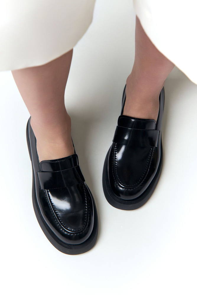 Лоферы Женский MARC CONY черный, размер 38 Стандартный низкий (до 4 см) Лето R (средняя) Без ...