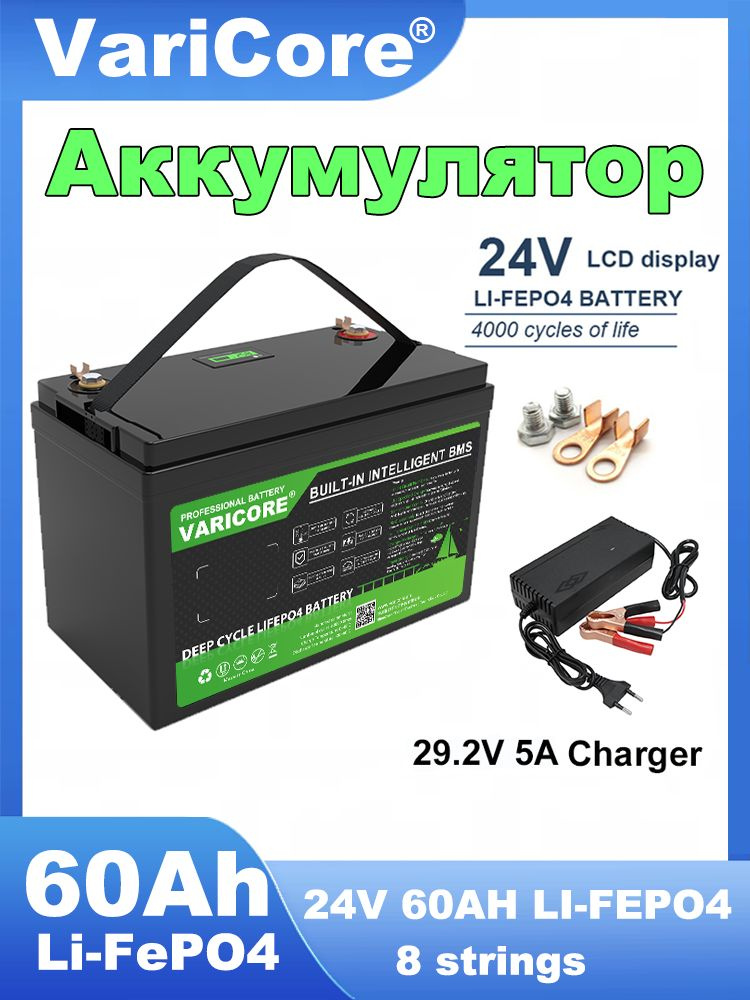 Бокс для батареек (Power Bank) VARICORE 24V-100Ah купить c доставкой на OZON по низкой цене ...