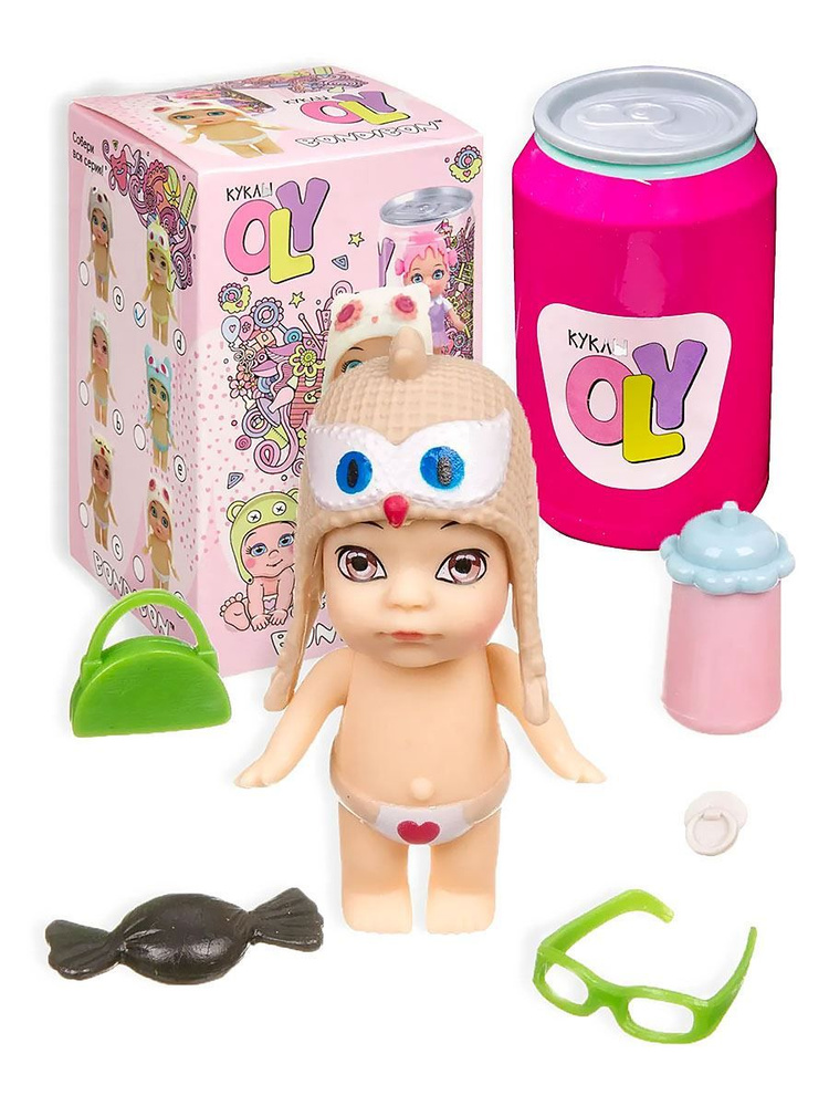 Кукла-сюрприз в банке с шапочкой и аксессуарами Oly Bondibon ВВ3831 купить на OZON по низкой ...