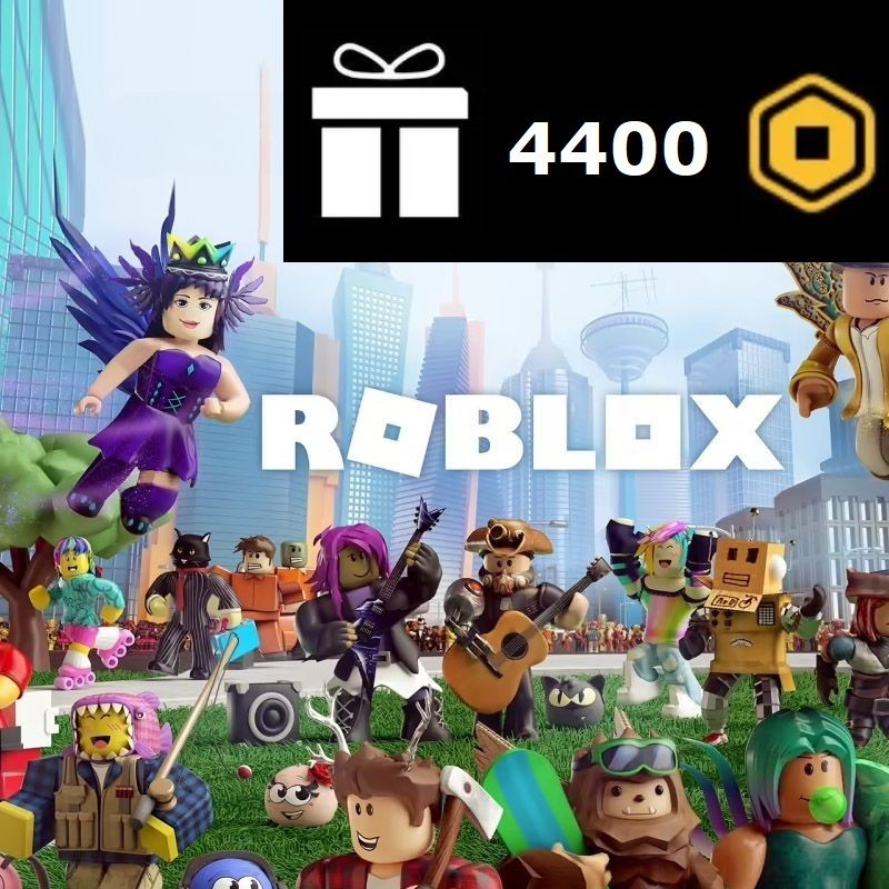 Подарочная бумажная постер Roblox с Robux +4400 купить c доставкой на ...