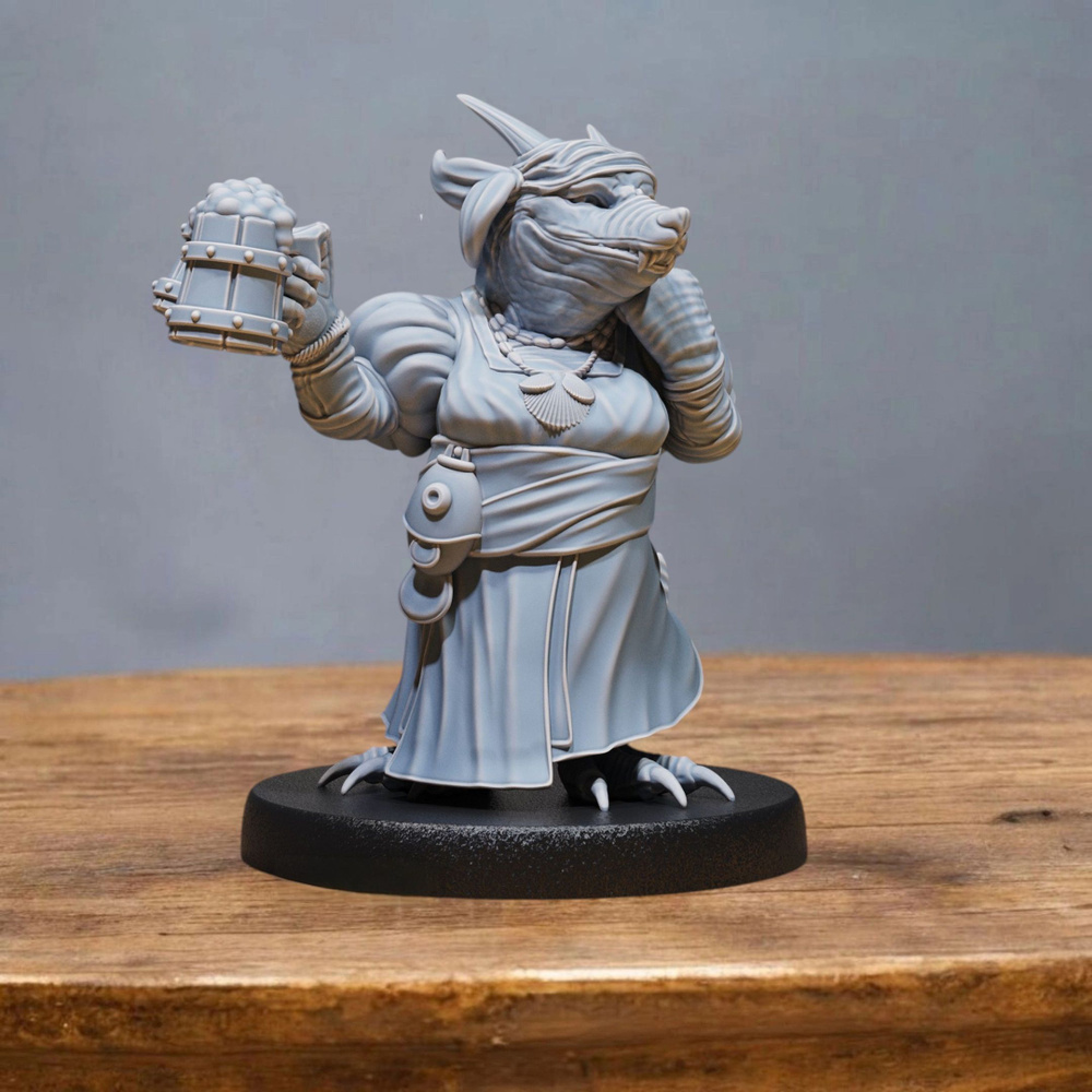 Кобольд мама служанка ( Mama Kobold Maid ) v2 миниатюра для настольных ...
