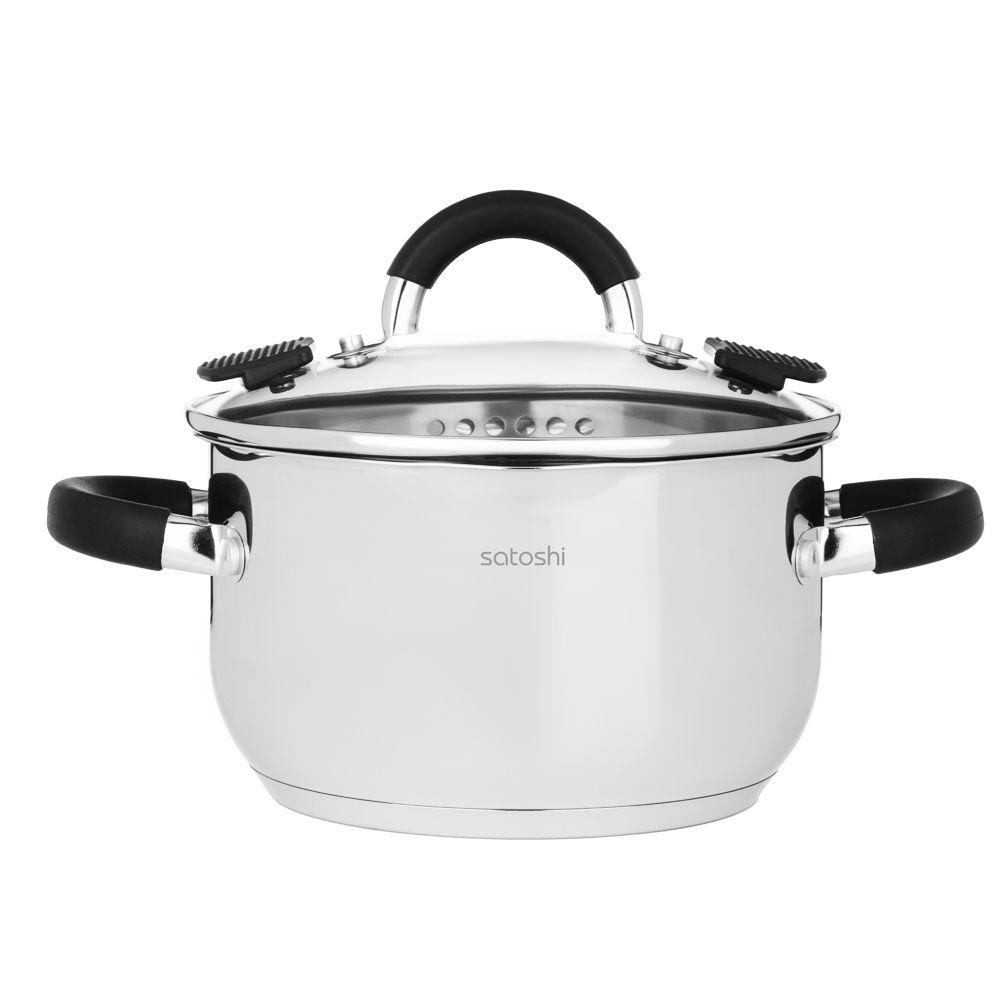 Кастрюля 18х10,5см, 2,5л, со стекл. крышкой, индукция купить на OZON по ...