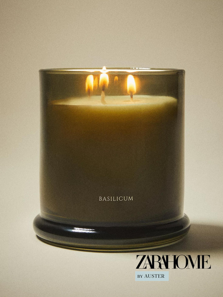 Свеча ароматическая ZARA HOME "BASILICUM • 500", 14 см х 7 см, 1 шт ...