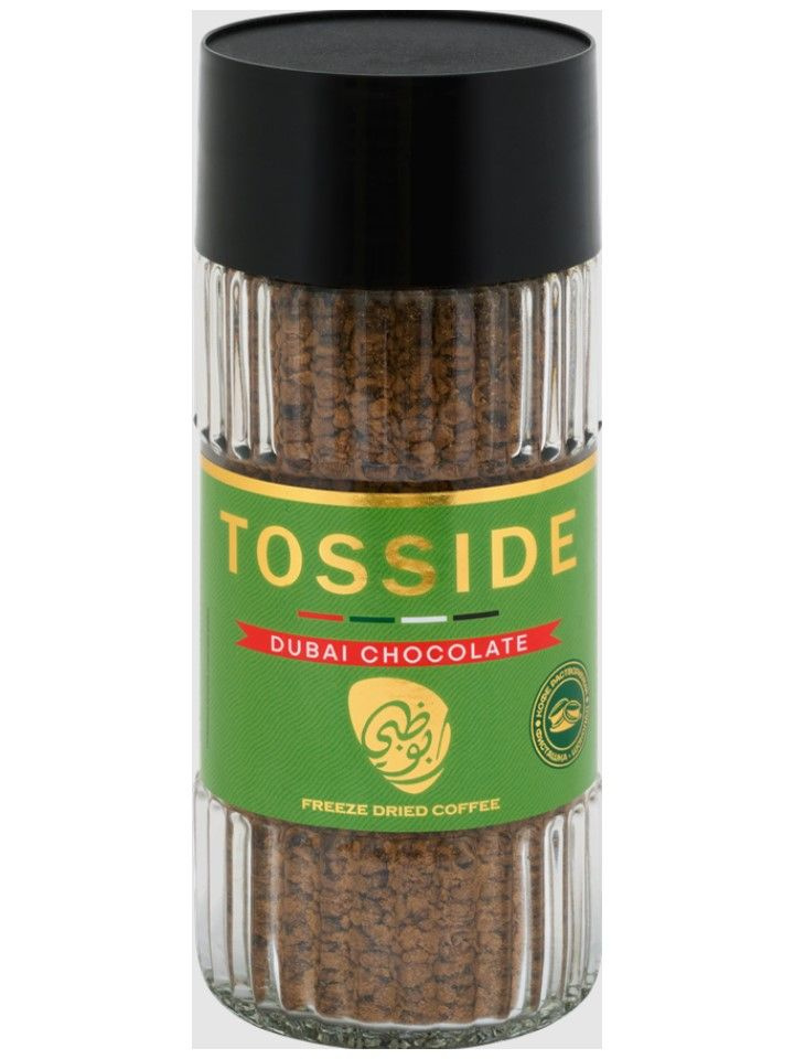 Кофе сублимированный Tosside Dubai Chocolade фисташка шоколад стекло 95 ...