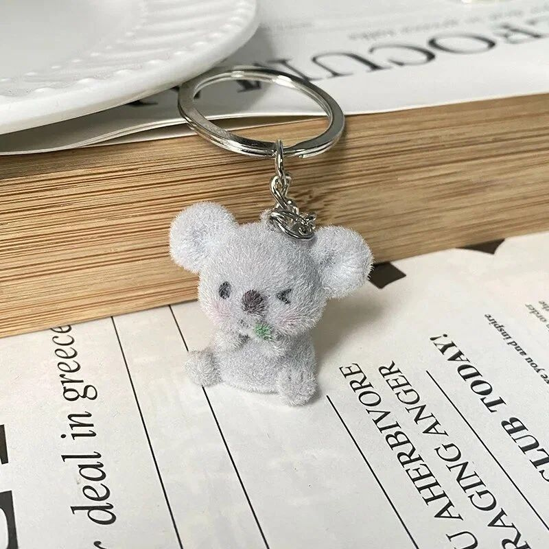 Брелок флокированный "Коала" для ключей или сумки, серый купить на OZON ...