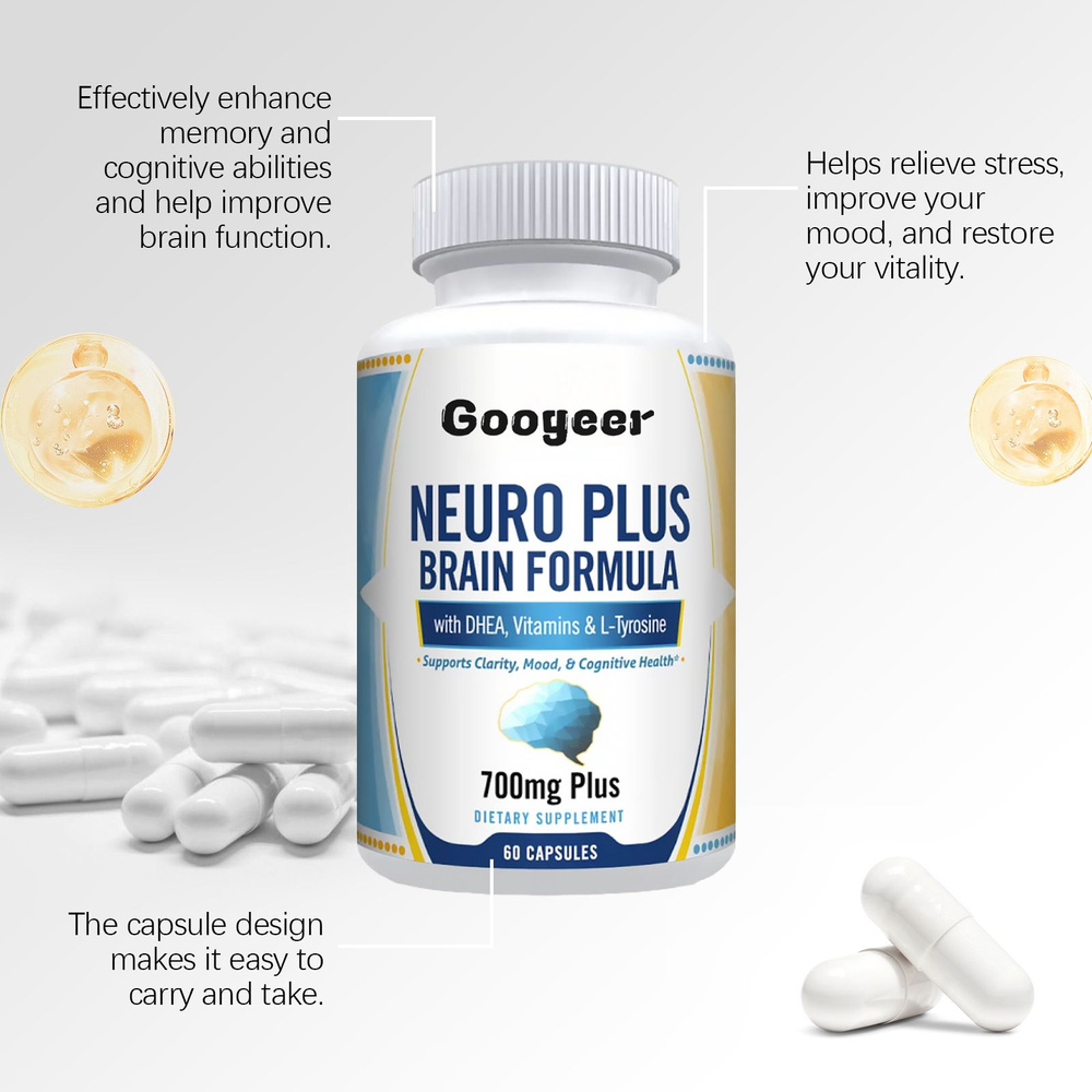NEURO PLUS BRAIN FORMULA с DHEA и L-Тирозином для Улучшения Памяти и ...