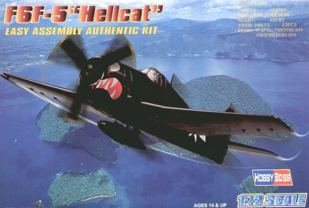 Hobby Boss 80260 1:72 Масштабы F6F-5 Hellcat сборная модель самолета ...