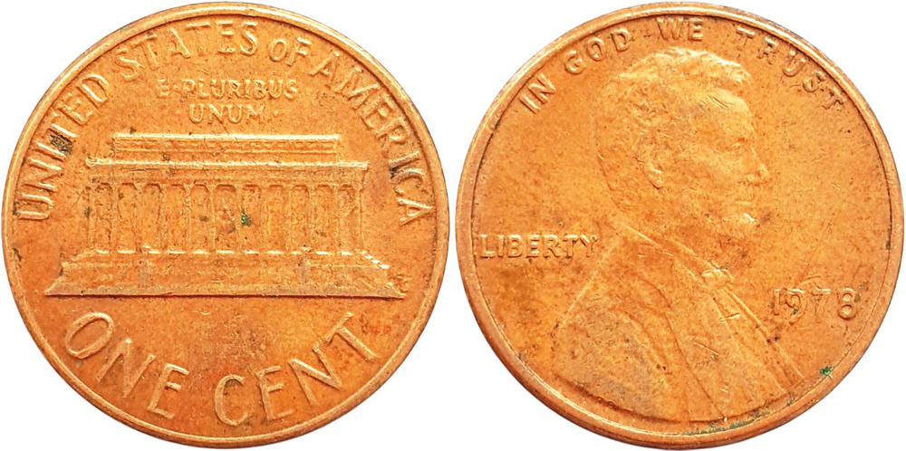 США 1 цент 1978 год KM# 201 Lincoln Cent купить на OZON по низкой цене (2707625635)