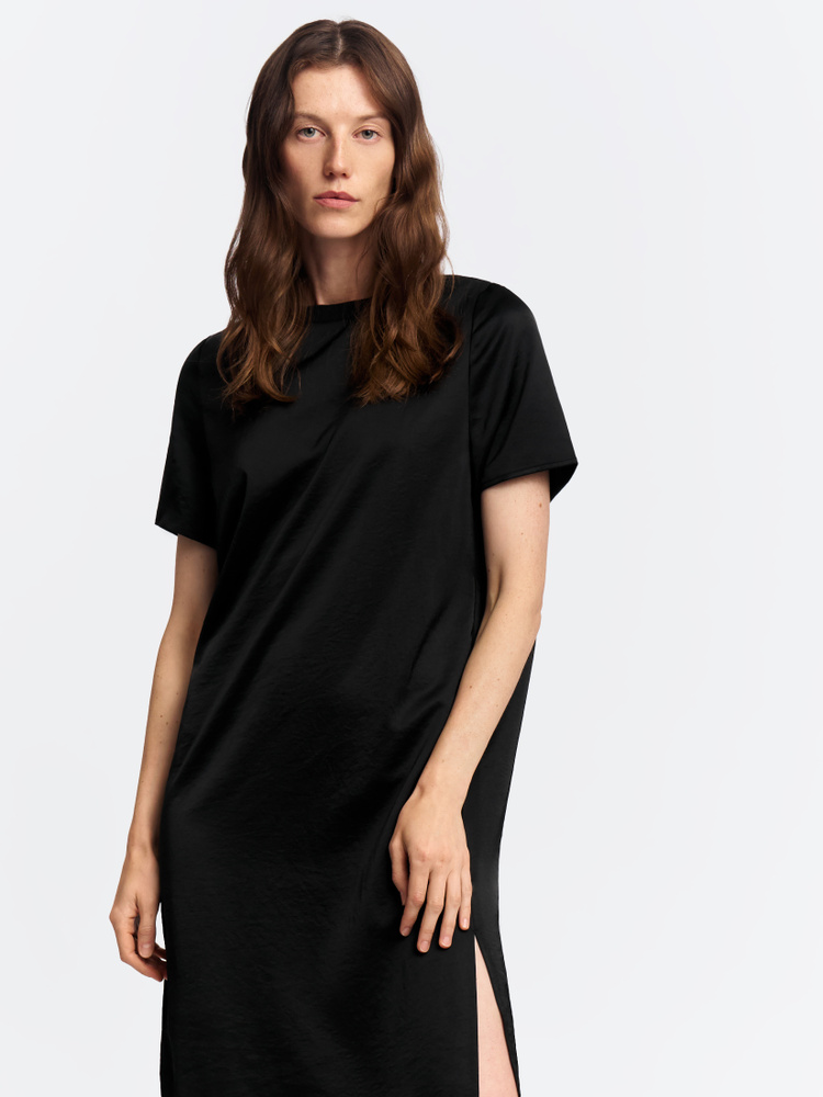 Платье Женский Zolla черный Повседневный Короткий Полиэстер, размер 44 купить c доставкой на ...