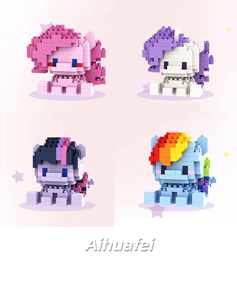 Мини-конструктор, 3D фигурка/игрушка из мультиков, купить на OZON по ...