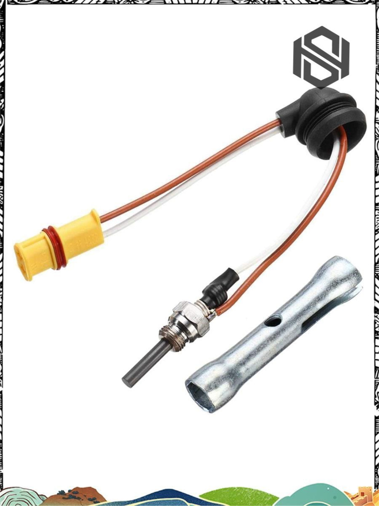 Дизельный обогреватель 12-24 В с ключом совместим свечи накаливания Эбершпахер Glowpin 1000-8000 ...