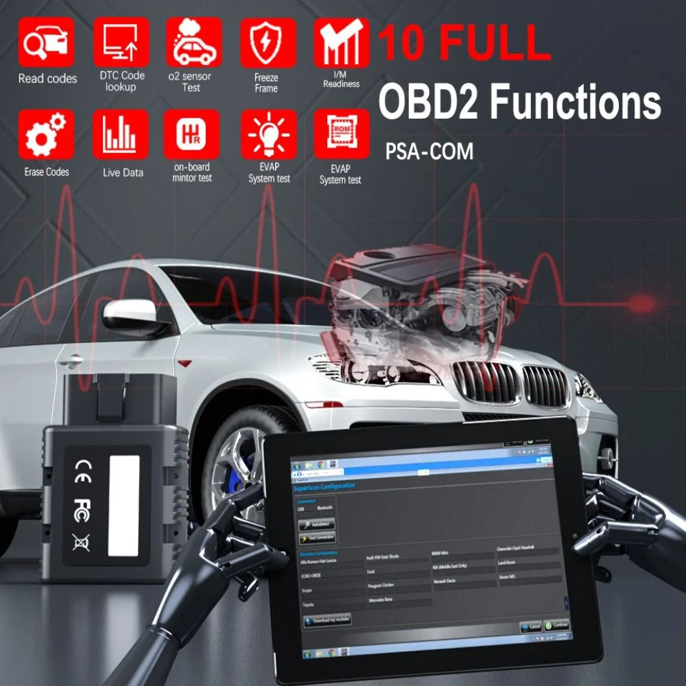 Программатор для чип-тюнинга арт. PSA OBD купить на OZON по низкой цене ...