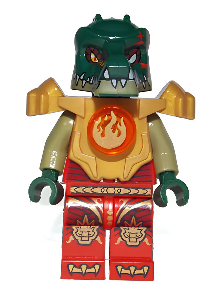 Минифигурка Lego Legends of Chima Cragger - Fire Chi, Heavy Armor, Red ...