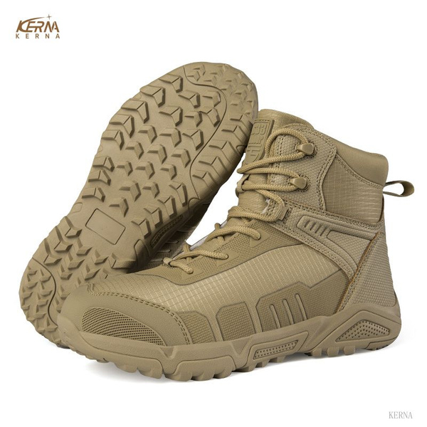 Ботинки для треккинга Мужской KERNA светло-коричневый, размер 39 На любой сезон D Шнурки Без ...